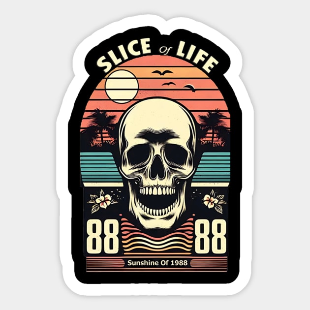 Retro Skull & Sunshine Slice of Life - Retro Skull Amp Sunshine Slice ...