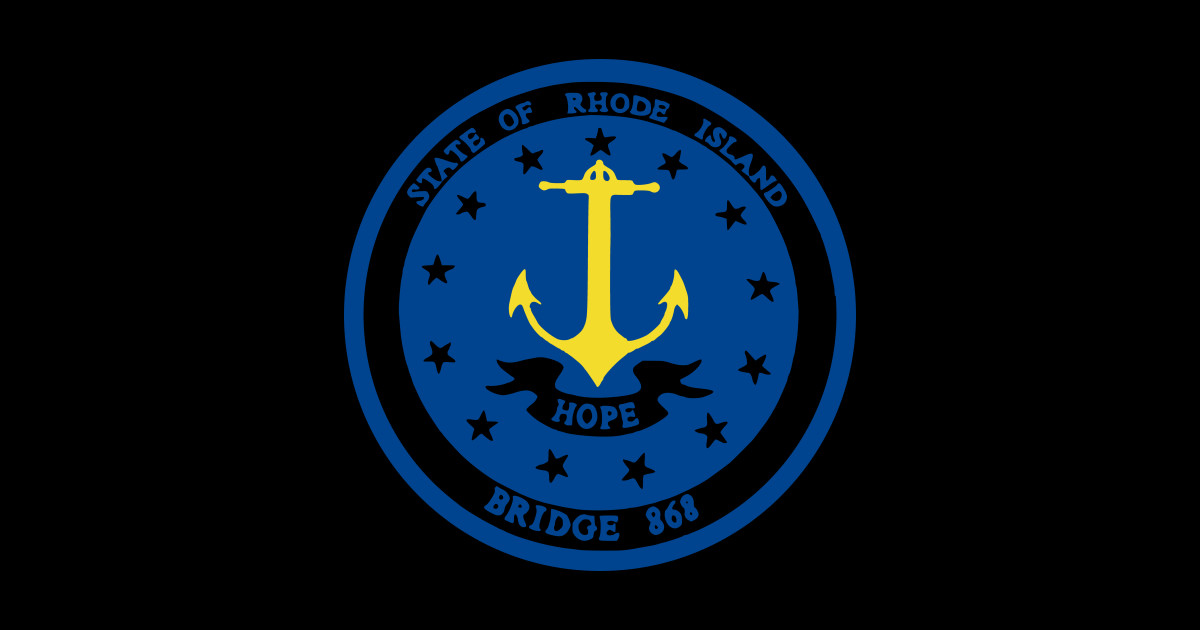 rhode island seal - Ri - Sticker | TeePublic