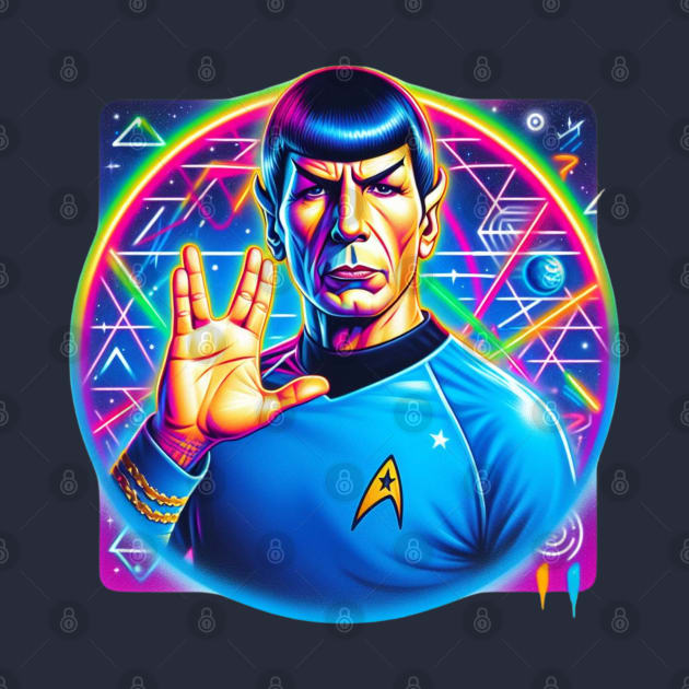 Mr. Spock in the 80's - Spock - T-Shirt | TeePublic