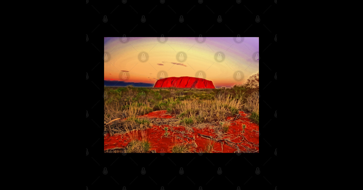 The magic of Uluru - Australia - Sticker | TeePublic