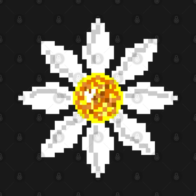 DAISY FLOWER PIXEL ART - Pixelart - T-Shirt | TeePublic