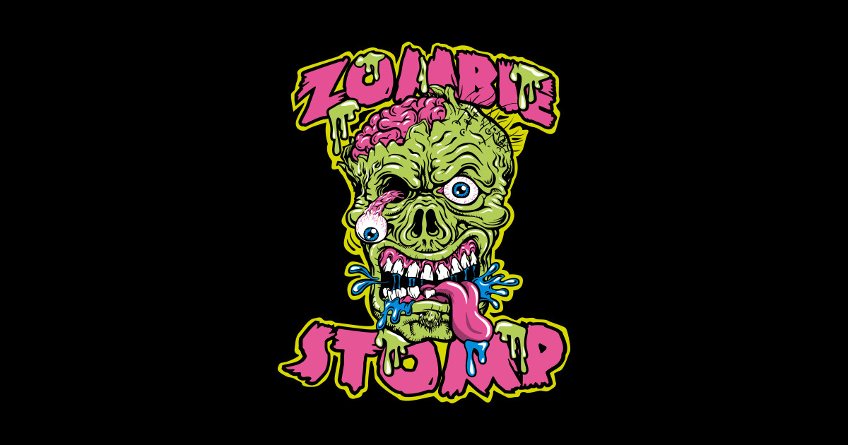 Zombie Stomp Halloween - Zombie Stomp - Sticker | TeePublic