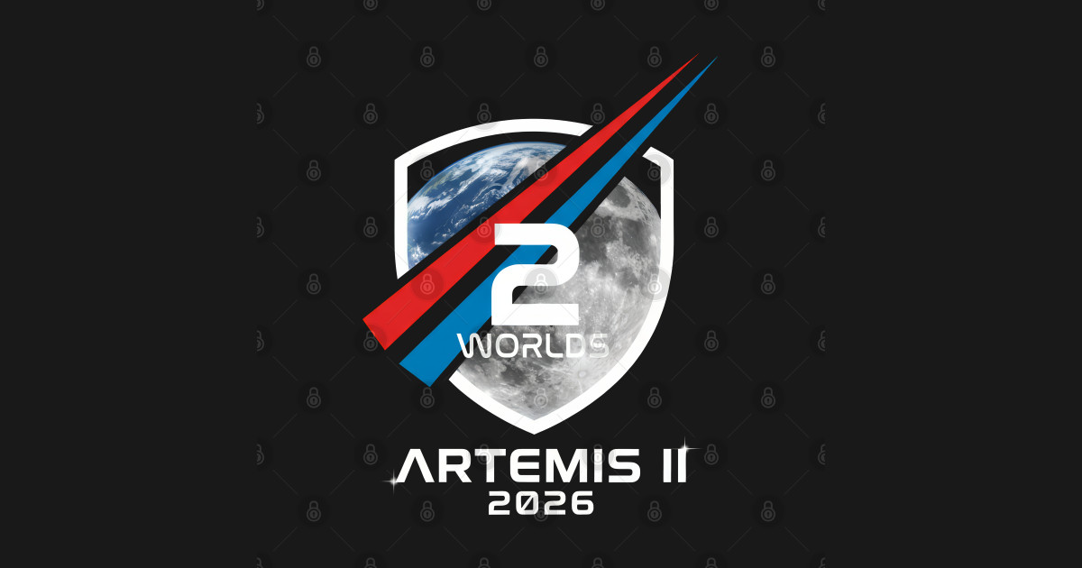Artemis 2 2026 Lunar Mission Inspired Space Emblem 2 - Artemis - Hoodie ...