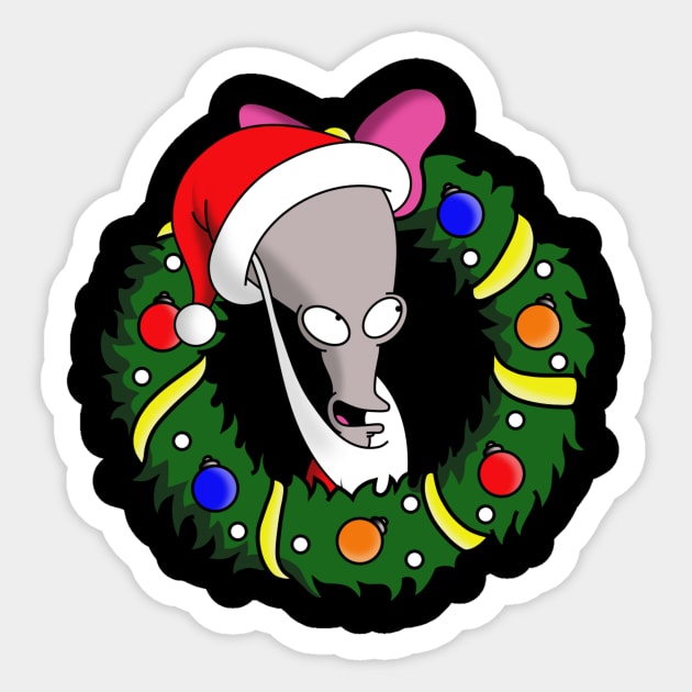 AMERICAN DAD CHRISTMAS - Roger American Dad - Sticker | TeePublic