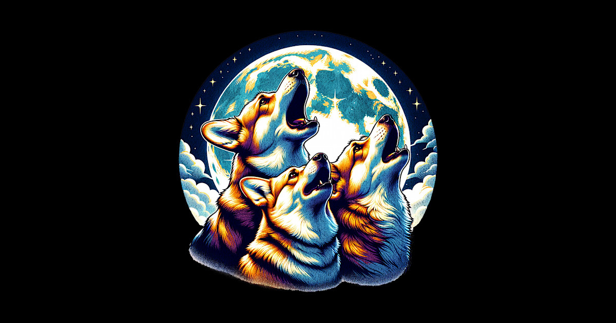 Pembroke Welsh Corgis Howling - Pembroke Welsh Corgi - Magnet | TeePublic