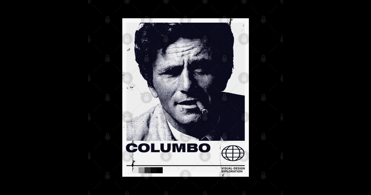Columbo // Vintage Minimalist Fan Art - Columbo - Sticker | TeePublic