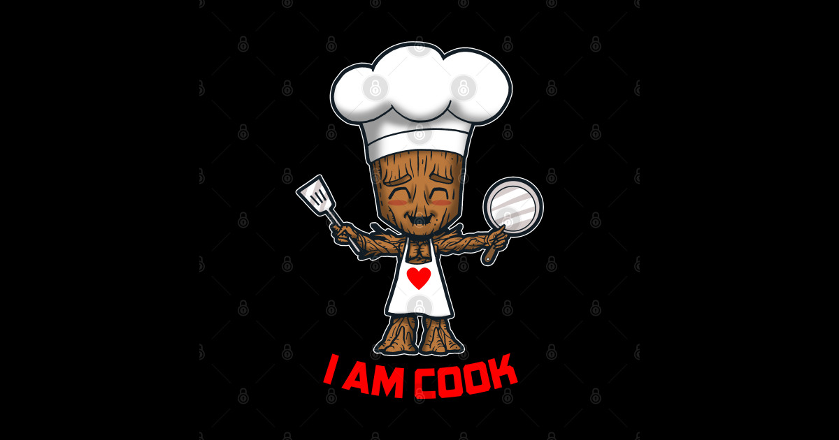 I Am Cook Cute Alien Adorable Chef Superhero Cook - Cooking Chef ...