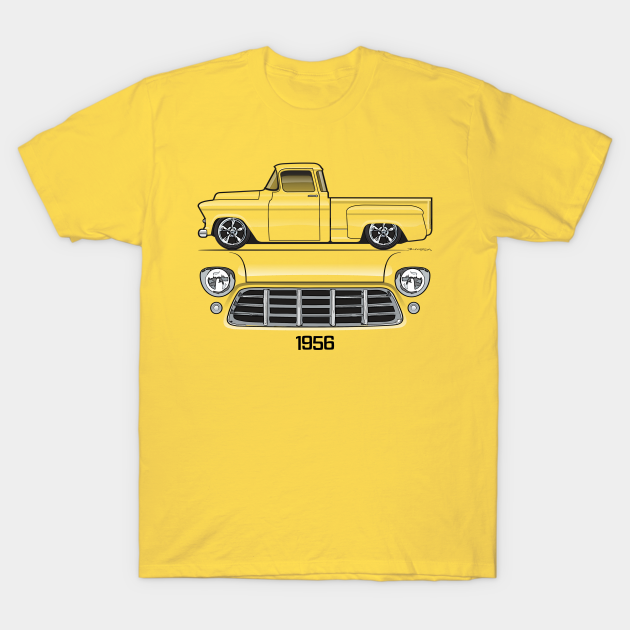 Multi-Color Body Option Apparel Custom 56 - 1956 Chevy Truck - T-Shirt ...