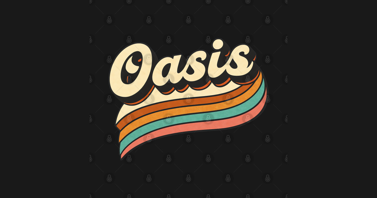 Retro Oasis - Retro - T-Shirt | TeePublic