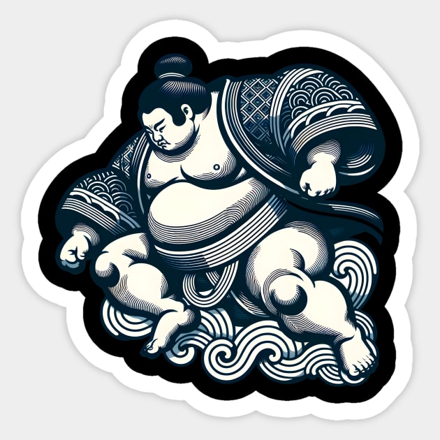 Sumo Wrestler - Sumo Wrestler - Sticker | TeePublic
