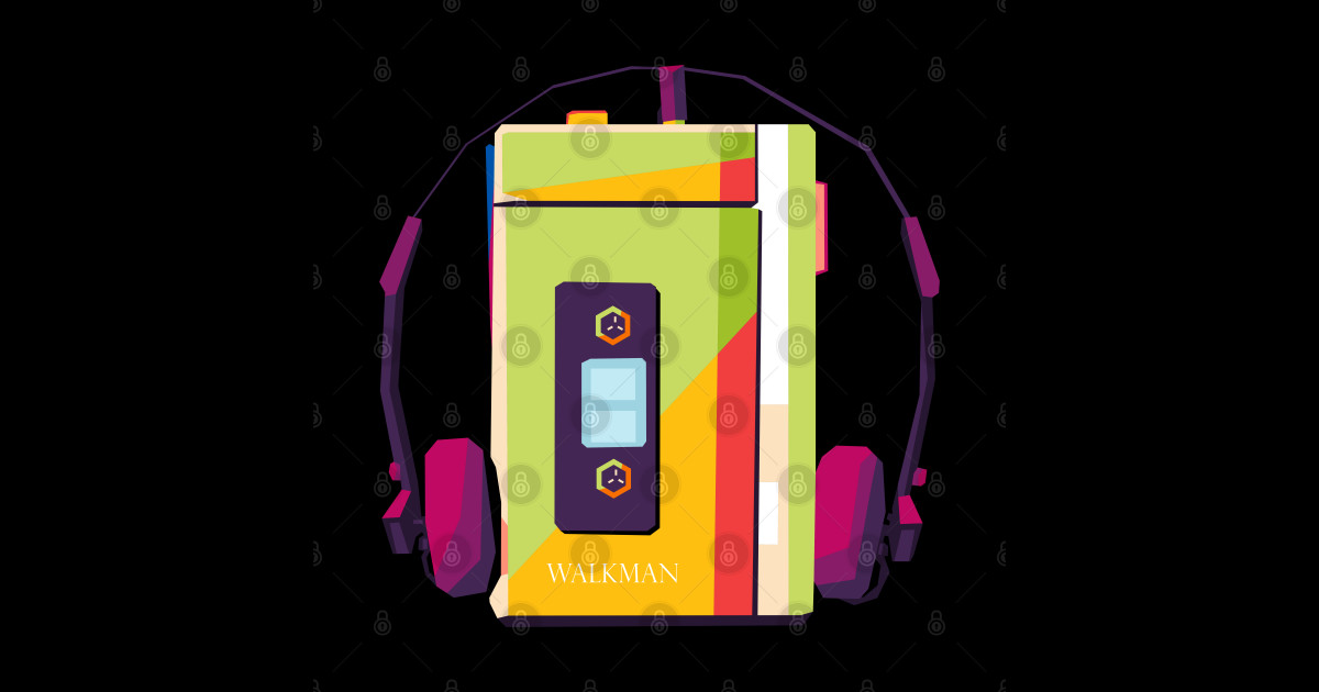 walkman retro pop art - Music - Posters and Art Prints | TeePublic