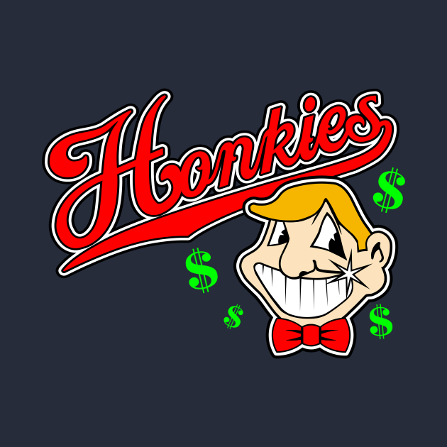 Caucasians Baseball Honkies - Baseball - T-Shirt | TeePublic