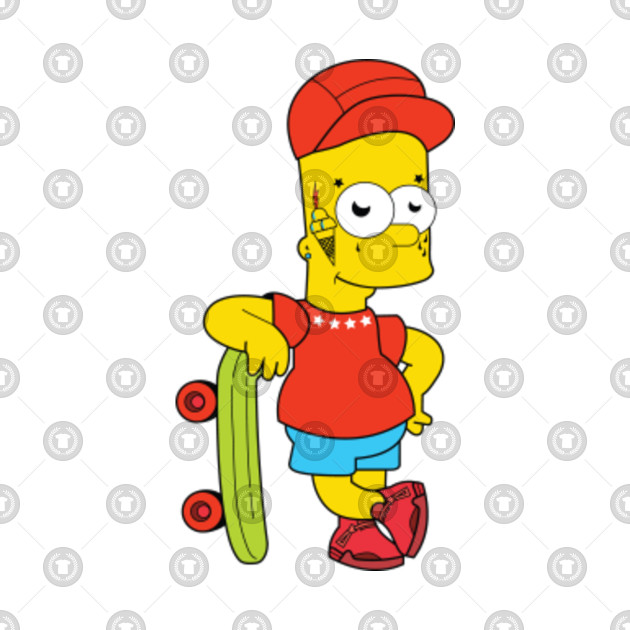 Hip Hop Bart - Bart Simpson - T-Shirt | TeePublic