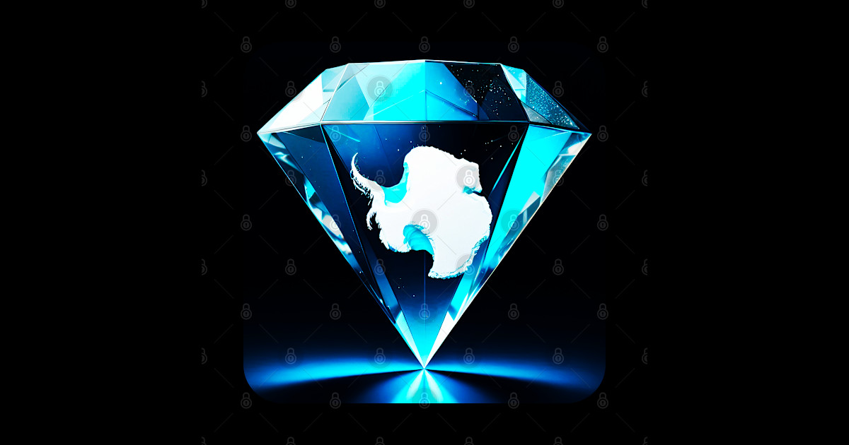Country Flag in a Diamond - Antarctica #2 - Flag Antarctica - Sticker ...