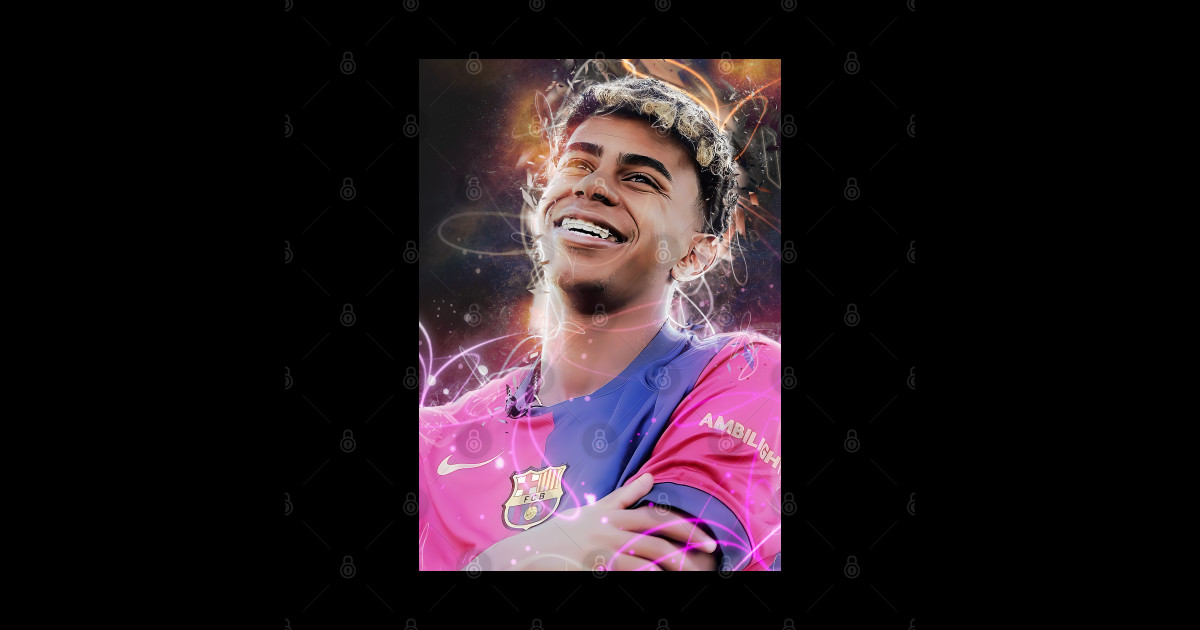 Smile - Lamine Yamal - Lamine Yamal - Posters and Art Prints | TeePublic