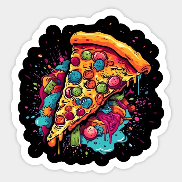 A mouth-watering slice of pizza - Pizza Slice - Sticker | TeePublic