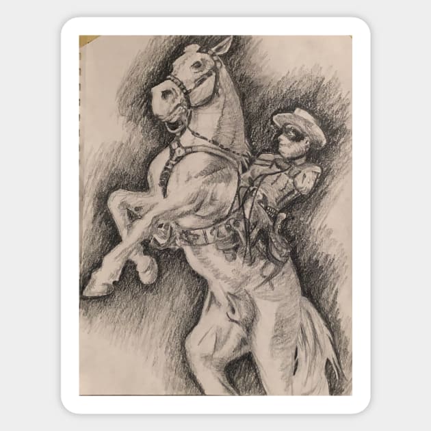 The Lone Ranger - Horse - Sticker | TeePublic