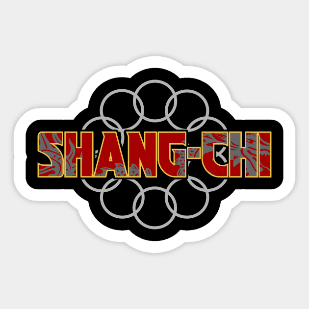 Shang-Chi Ten Rings Logo - Ten Rings - Sticker | TeePublic