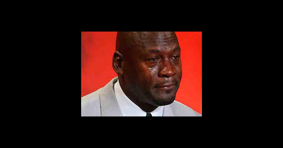 Crying Famous Basketball Player Meme - Memes - Sticker | TeePublic