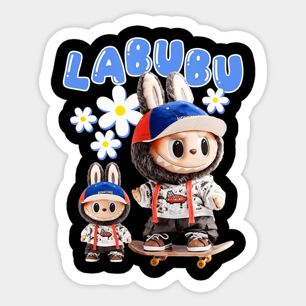 Funny Labubu Lover Cute Labubu Party Meme - Labubu - Sticker | TeePublic