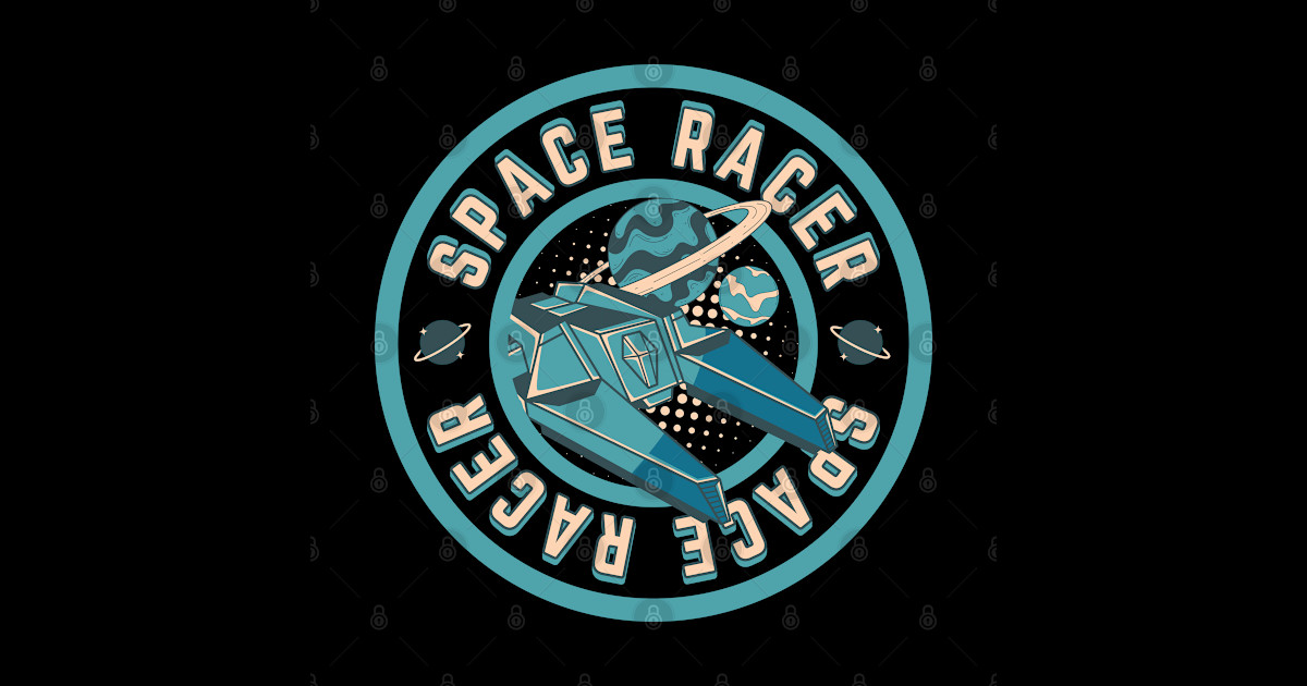 Retro Space Race - Space - Sticker | TeePublic