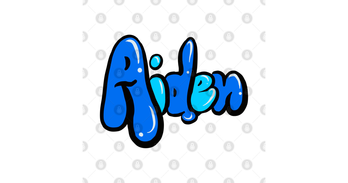Aiden name in blue graffiti calligraphy Top 10 best personalized gifts ...