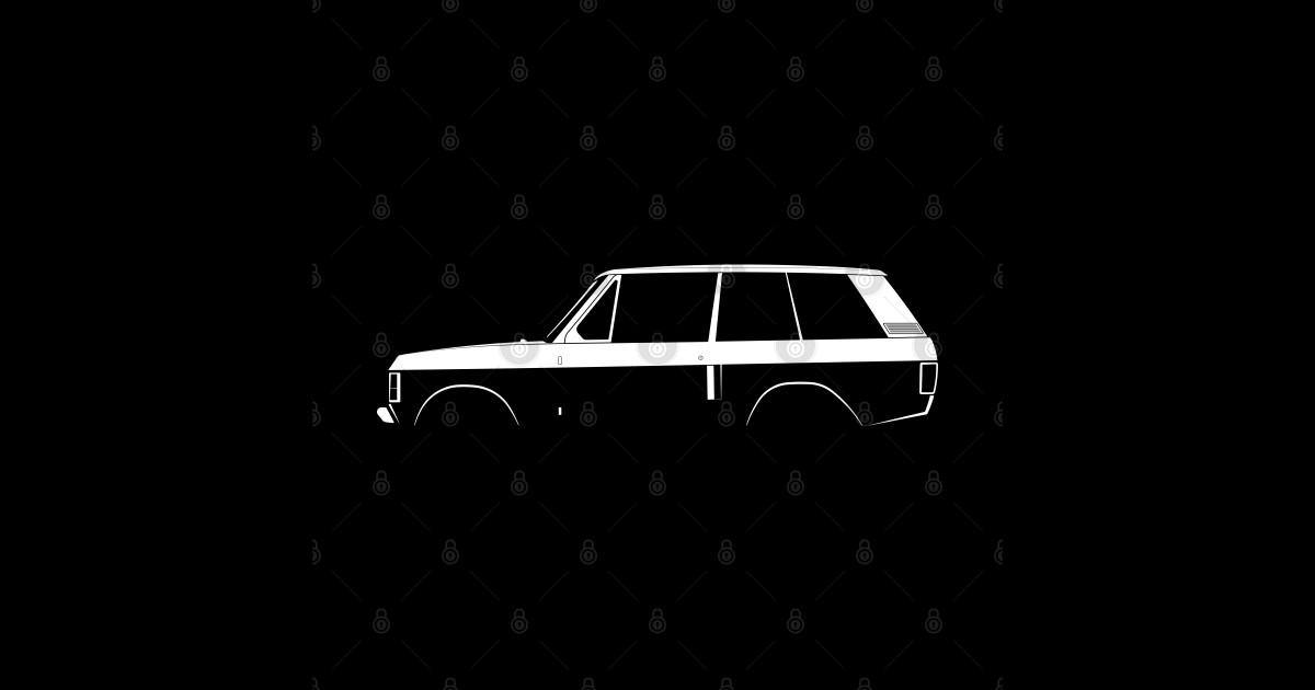 Range Rover (1970) Silhouette - Land Rover Range Rover - Sticker ...