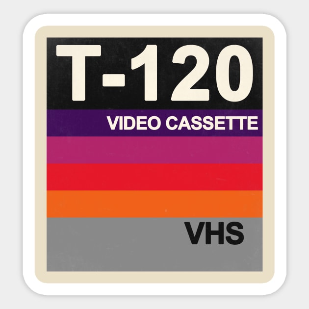 VHS Retro/Vintage Design - Vhs - Sticker | TeePublic