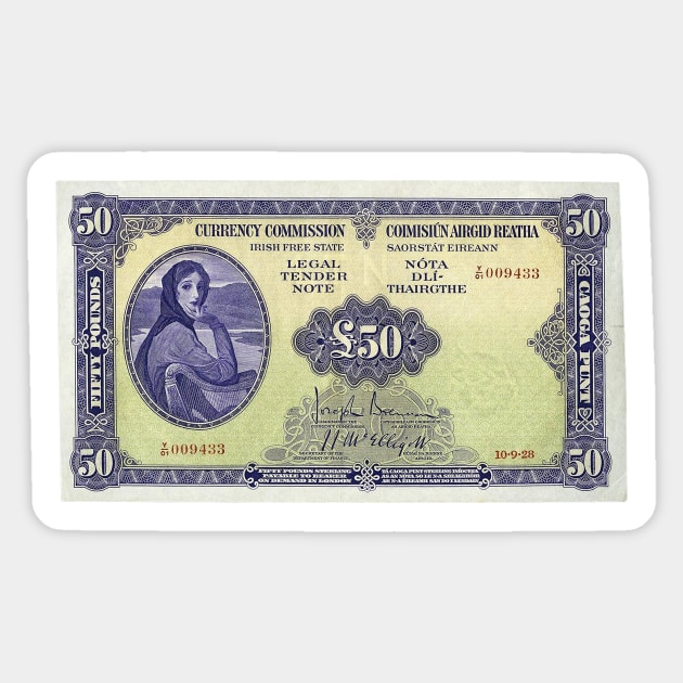 Lady Lavery note - Lady Lavery - Sticker | TeePublic