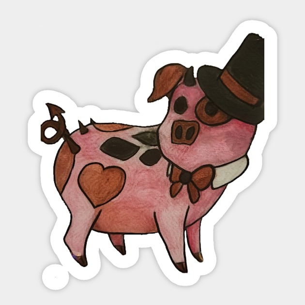 Gentleman Fat Nuggets Watercolour Fanart Hazbin Hotel (no background ...