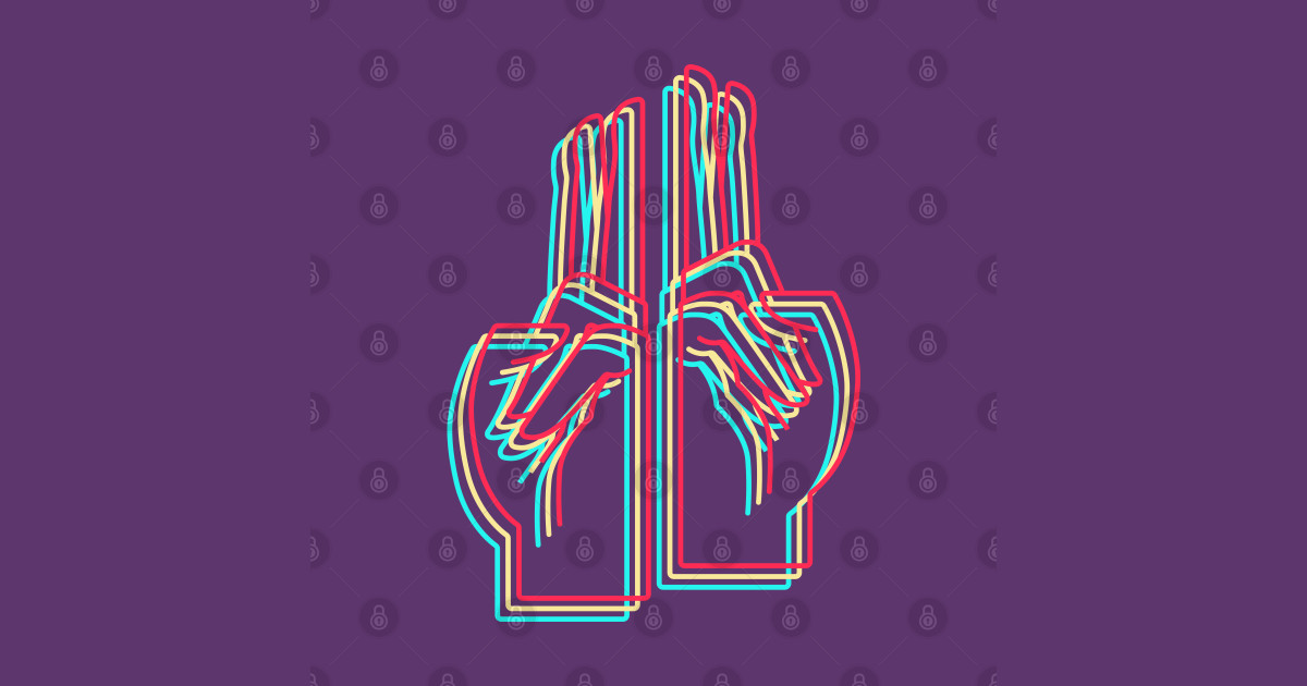 Peace two hand sign - Peace Sign Hand - T-Shirt | TeePublic