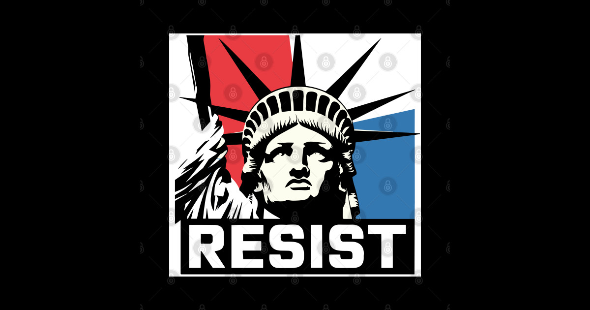 Retro Vintage Resist Statue of Liberty - Retro Vintage Men Women Resist ...