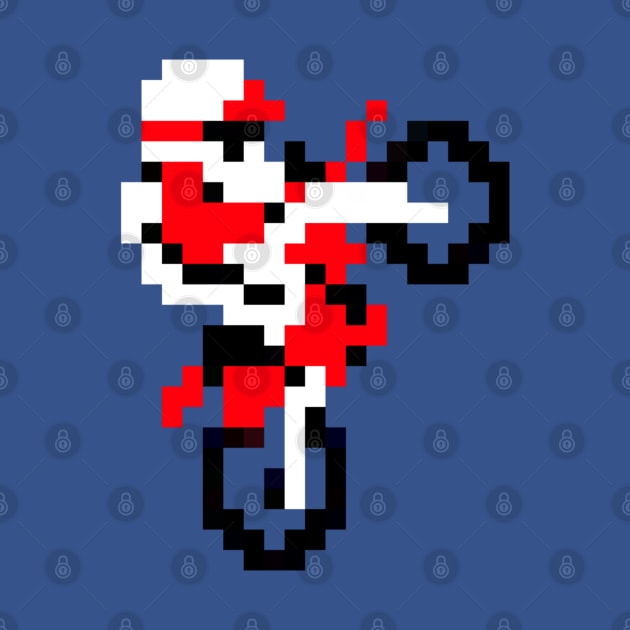 Excite Bike 8bit video game - 80s Dirt Bike Videogame - T-Shirt | TeePublic