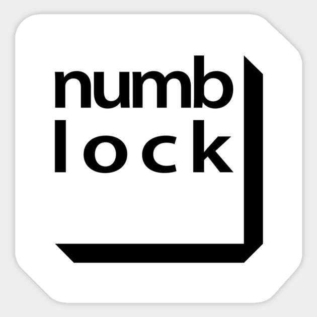 Numb Lock Logo - Logo Collective Art Art Collective - Sticker | TeePublic