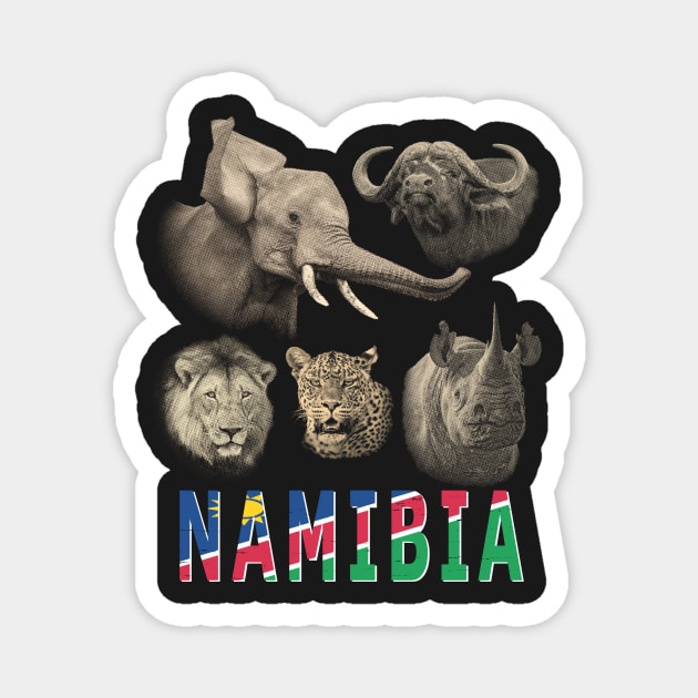Namibia Big Five Africa Safari - Namibia - Magnet | TeePublic