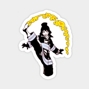 Anime Shinra Kusakabe From Fire Force P Magnets for Sale | TeePublic