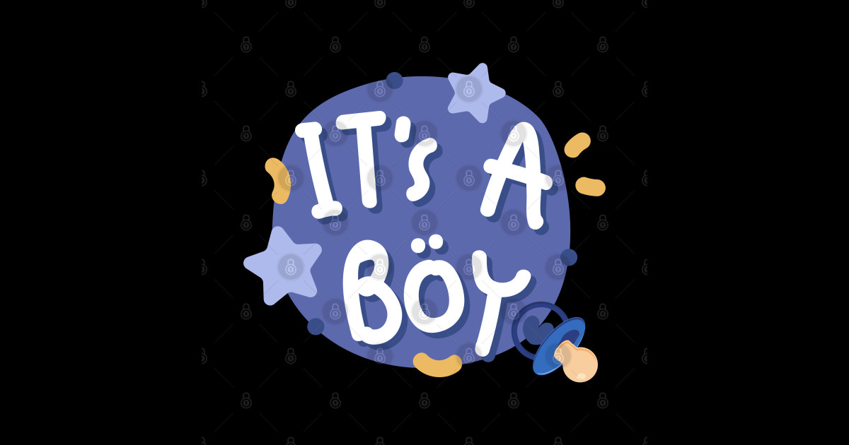 It's A Boy sticker - Its A Boy - Sticker | TeePublic