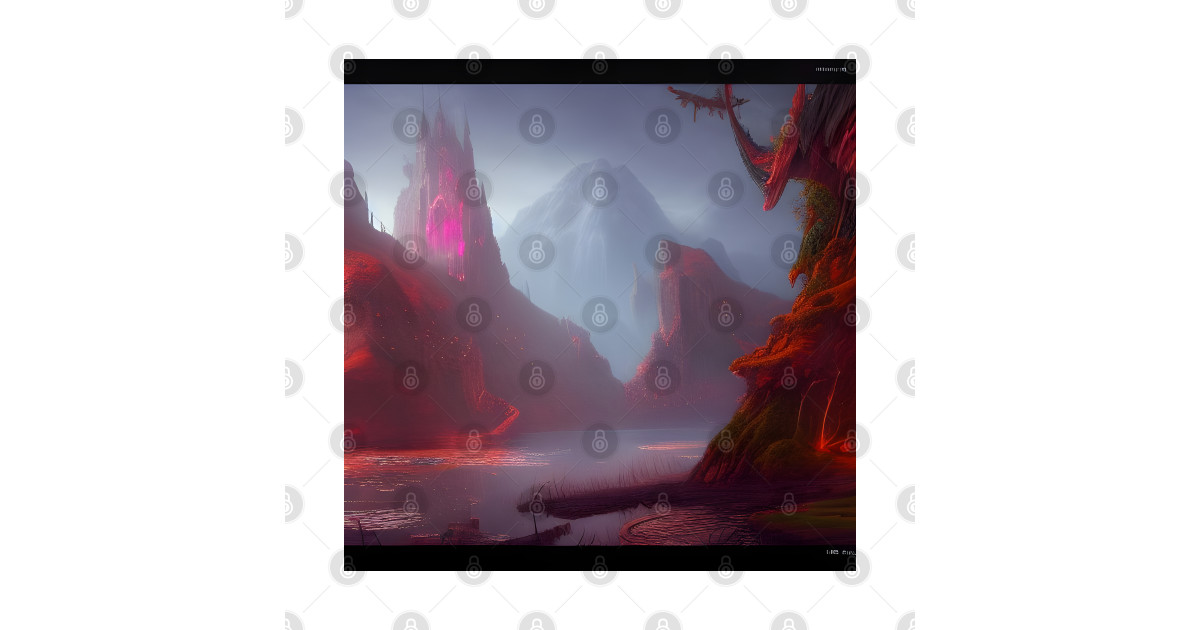 Ruby Kingdom - Landscape - T-Shirt | TeePublic