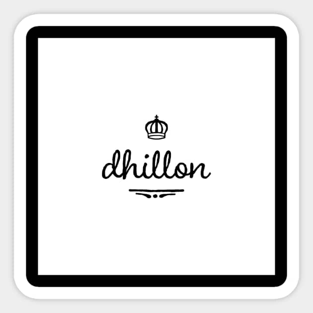 Dhillon is the name of a Jatt Tribe of Northern India and Pakistan ...