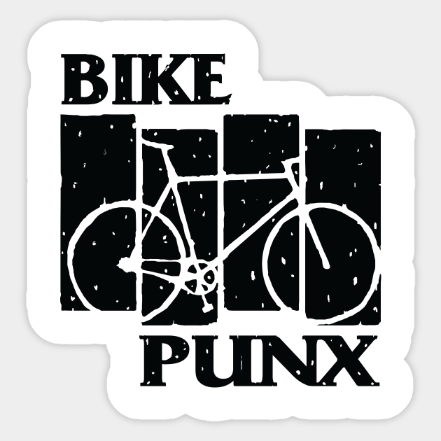 Bike Punk - Black Flag - Sticker | TeePublic