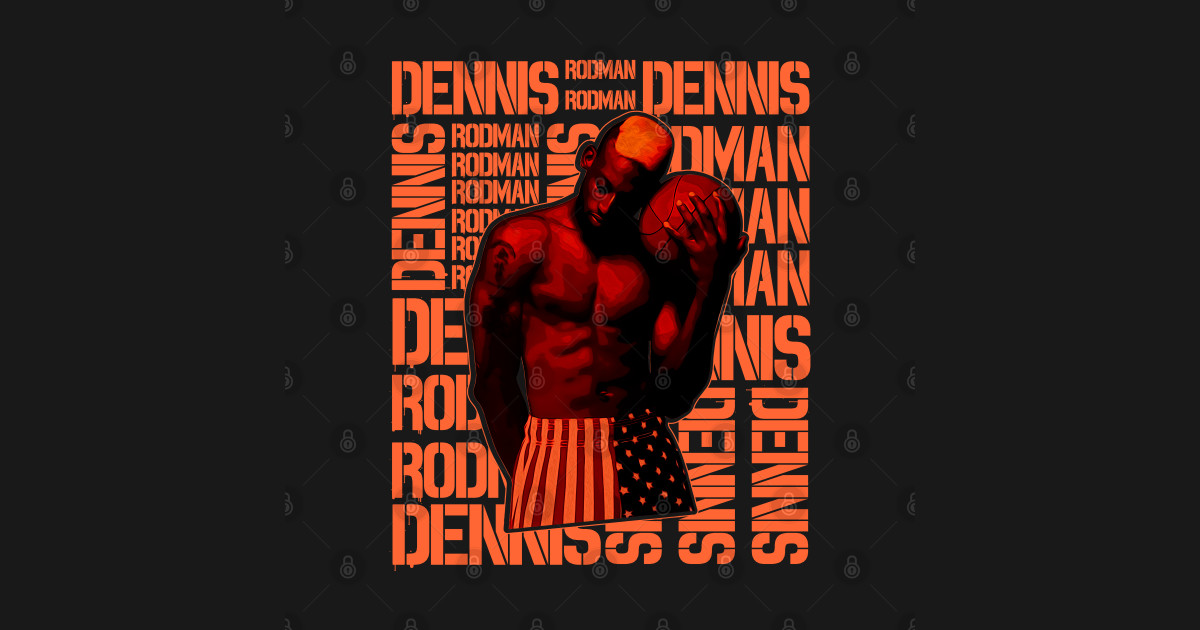 Dennis Rodman / Iconic photos // Illustration - Dennis Rodman - T-Shirt ...
