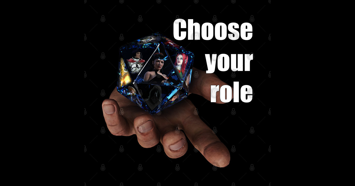 Choose your Role - Rpg - Sticker | TeePublic