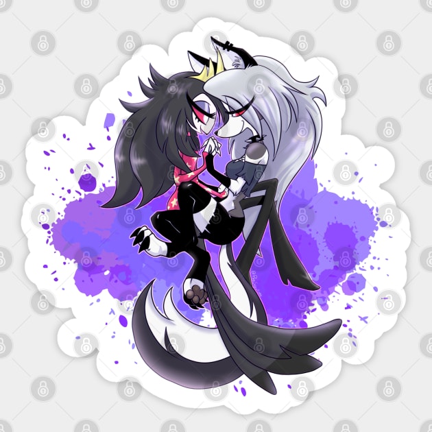 Loona x Octavia design 2 - Helluva Boss - Sticker | TeePublic