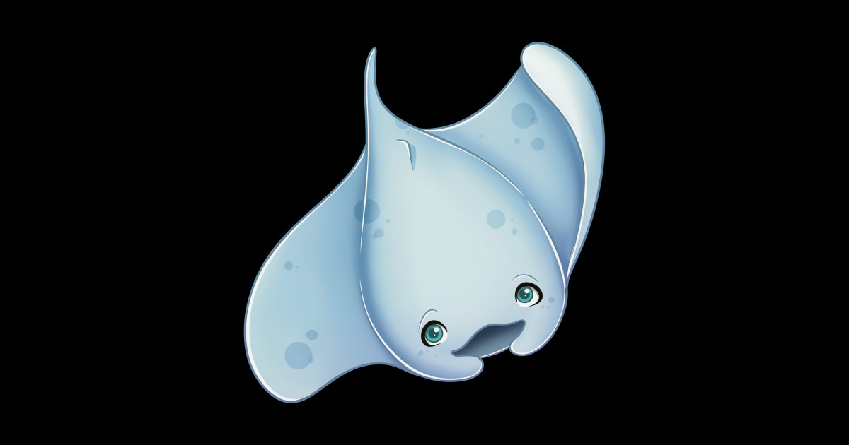 Cute Manta Ray - Manta - Sticker | TeePublic