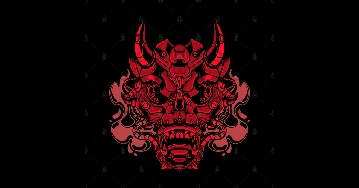 Oni robot - Oni - Sticker | TeePublic