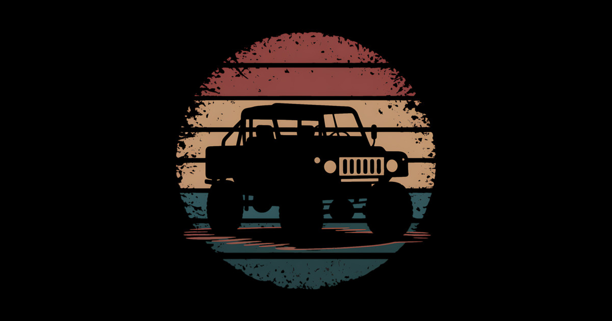 Sunset 4x4 Car Off Road Wave - Sunset 4x4 Car Off Road Wave - Sticker ...
