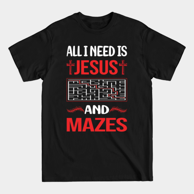 Funny Jesus Mazes Maze - Maze - T-Shirt sold by Mutsumi Kawazoe | SKU ...