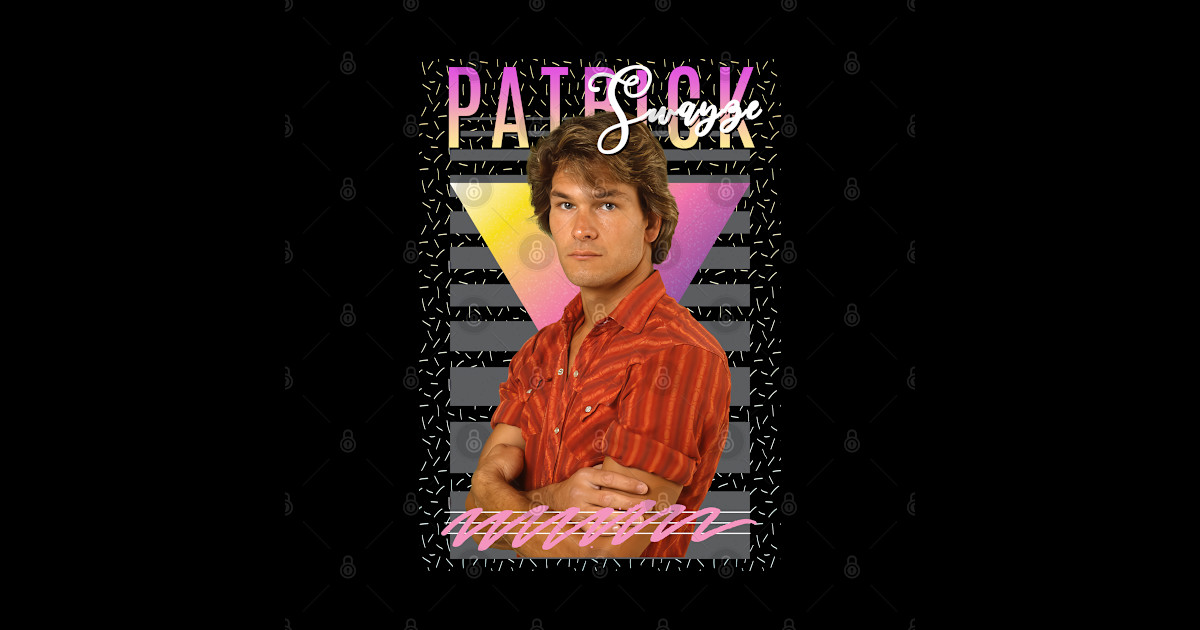 Patrick Swayze 80s Aesthetic Fan Art - Patrick Swayze - Posters and Art ...