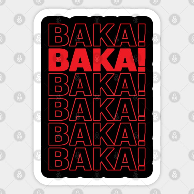 BAKA! Typography, Funny Anime, Aesthetic Anime, Humor - Baka Anime ...