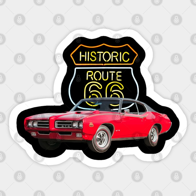 1969 Pontiac GTO Judge in our route 66 series on front and back - Gto ...